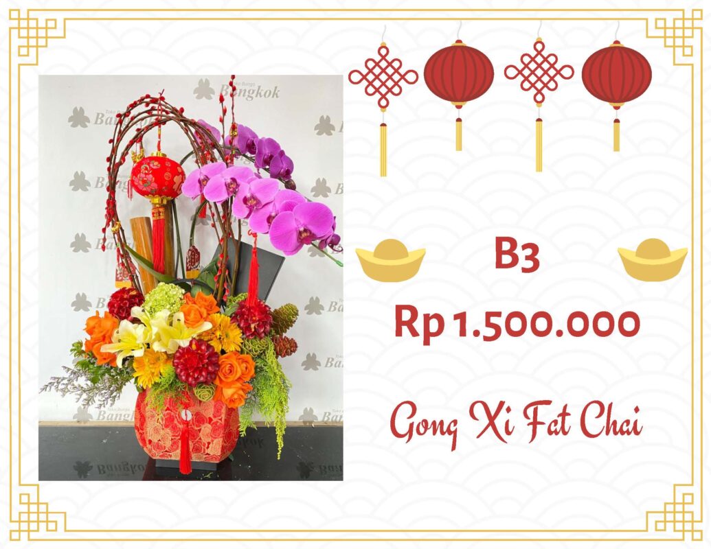 Rangkaian Bunga Segar B3 Toko Bunga Bangkok